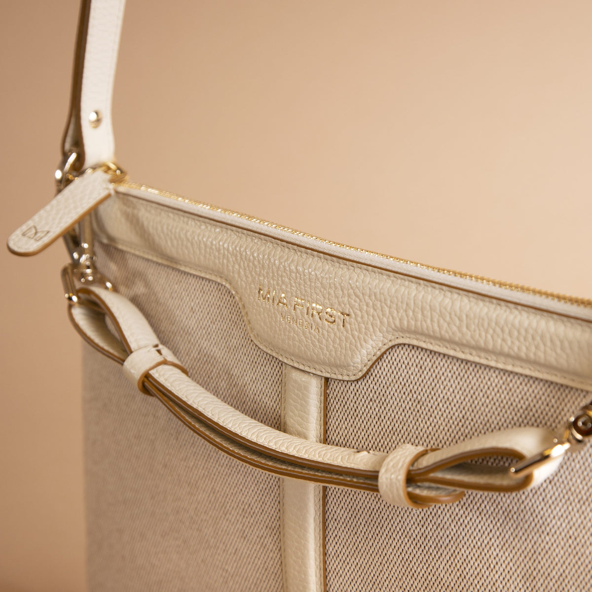 PetiteMia (canvas + pelle) White Sand – Mia First - Venezia